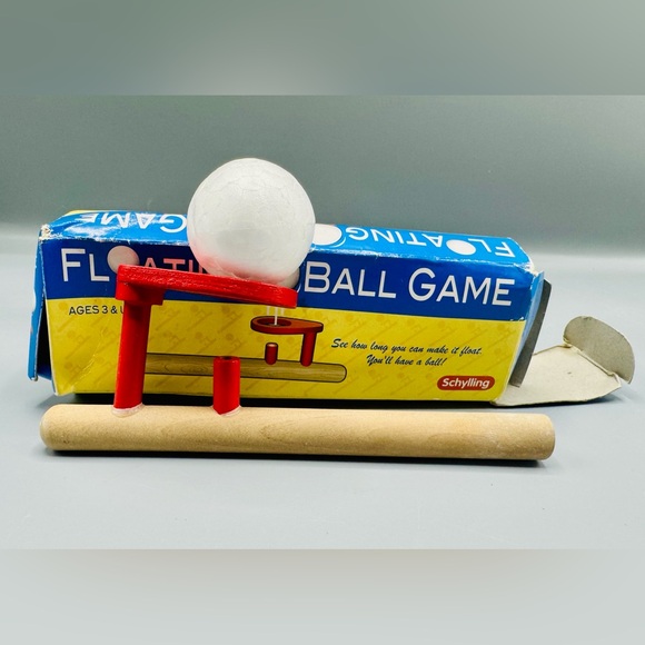 Mattel | Accessories | Vintage Wooden Floating Ball Game Set Nwt | Poshmark